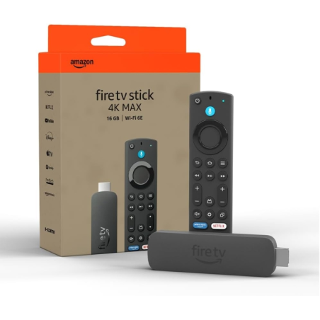 Amazon Fire TV Stick 4K MAX Wi-Fi 6E Bluetooth 5.2 - 4K - Wi-Fi 6E ...