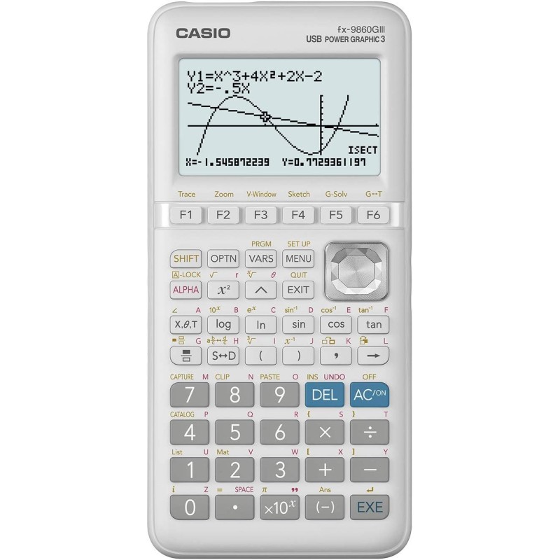 Calculatrice scientifique graphique Casio FX-9860GIII - Écran 8 lignes