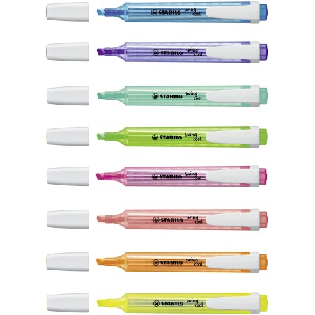 Stabilo Swing Cool Pack de 8 Marqueurs Fluo en stock