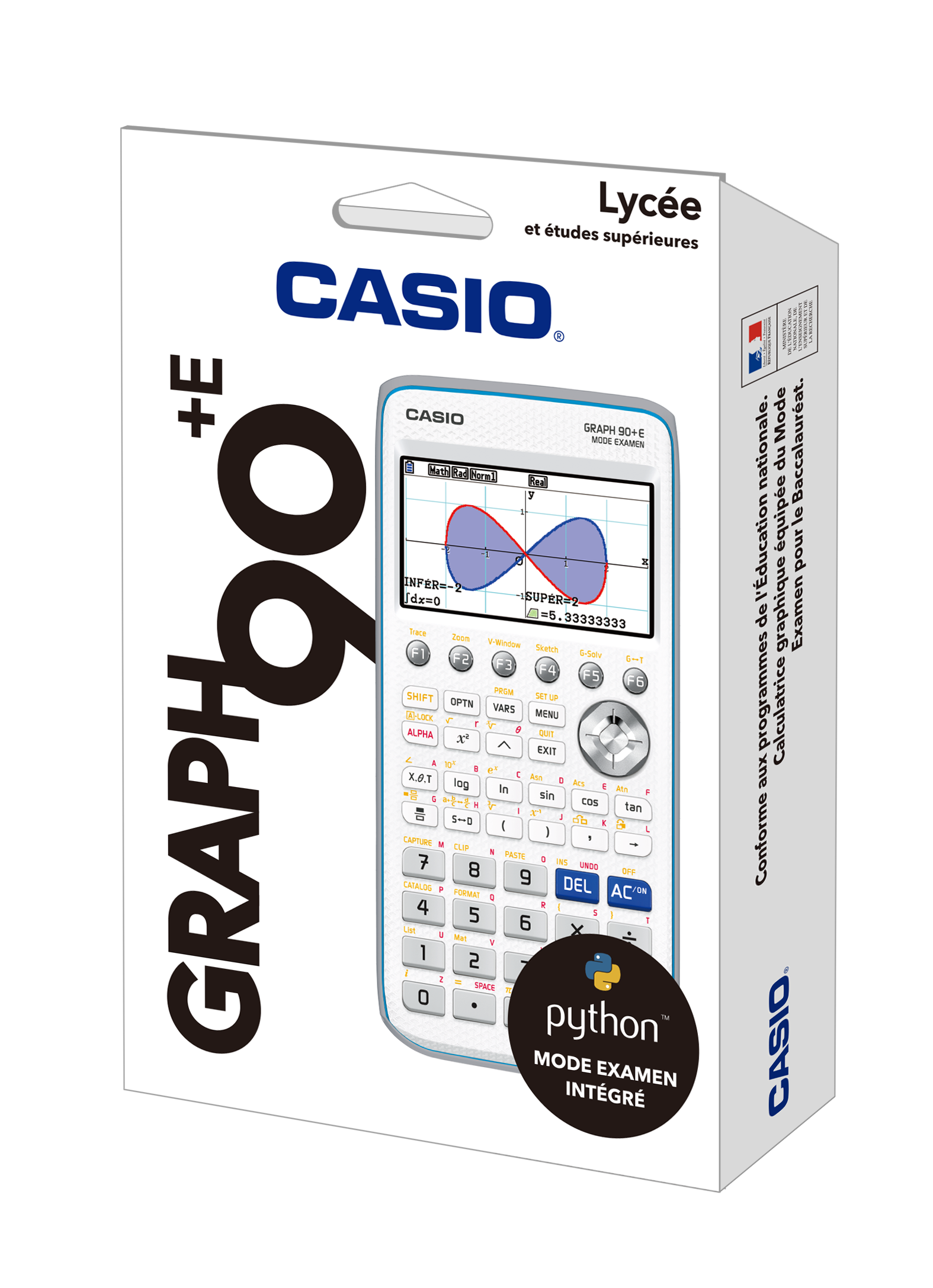 Calculatrice graphique Casio Graph 90+E PYTHON couleur Autre en stock ...